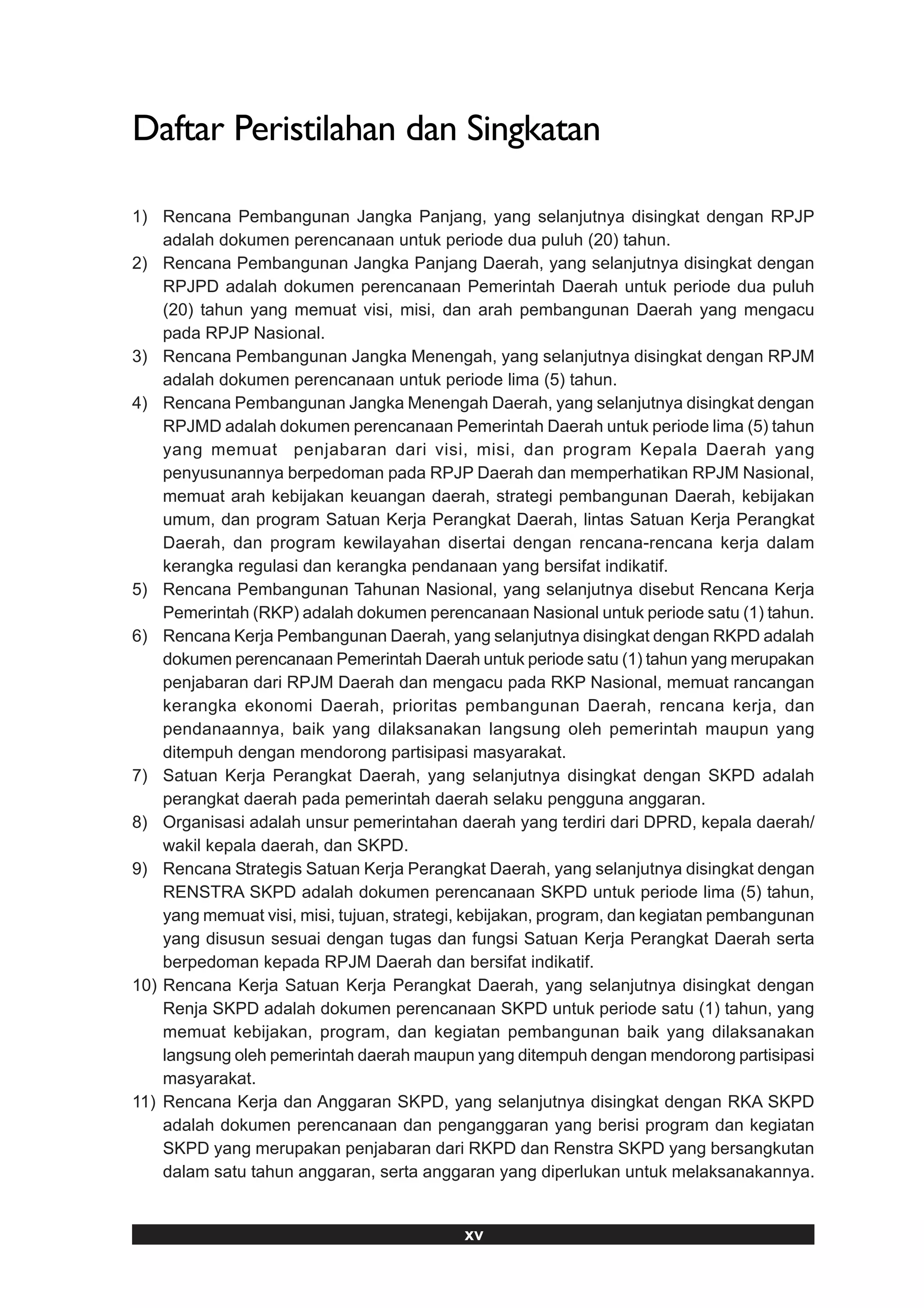 Pedoman Penyusunan Rencana Kerja Pembangunan Daerah (RKPD) | PDF