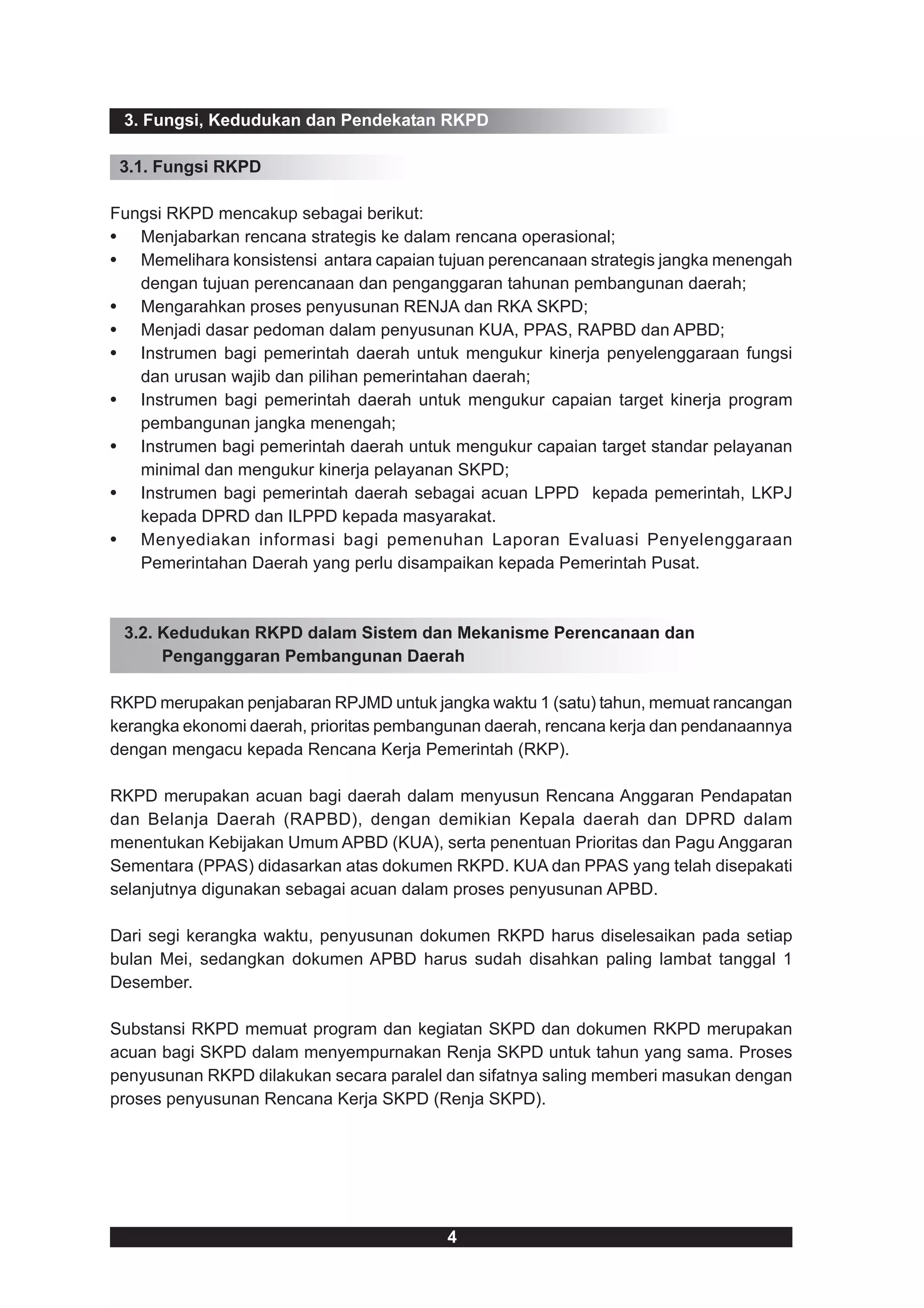 Pedoman Penyusunan Rencana Kerja Pembangunan Daerah (RKPD) | PDF