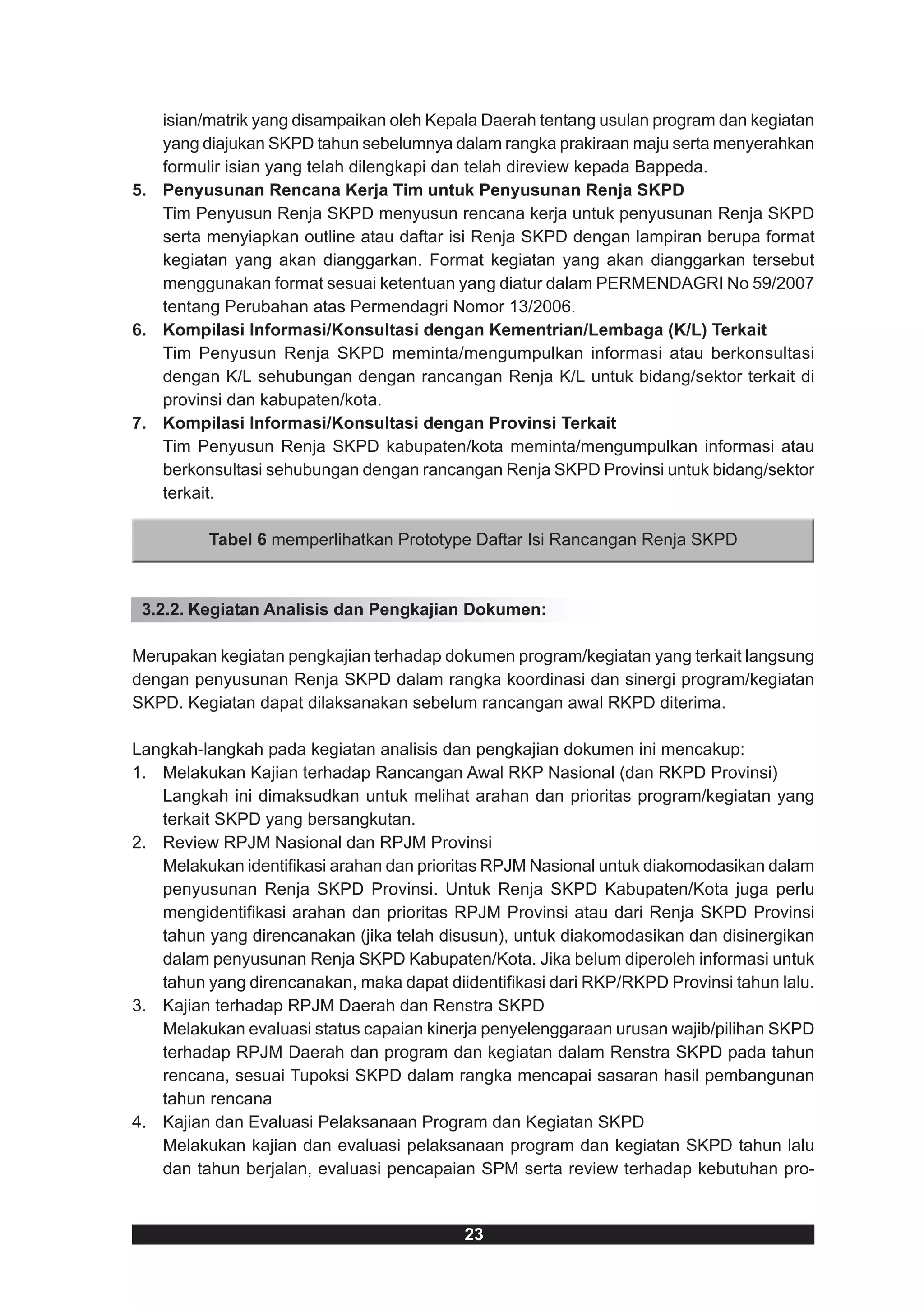 Pedoman Penyusunan Rencana Kerja Pembangunan Daerah (RKPD) | PDF