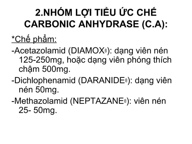 22 thuoc loi tieu | PPT