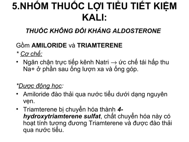 22 thuoc loi tieu | PPT