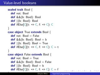 22 - Scala. Type-level programming. Shapeless | PPT