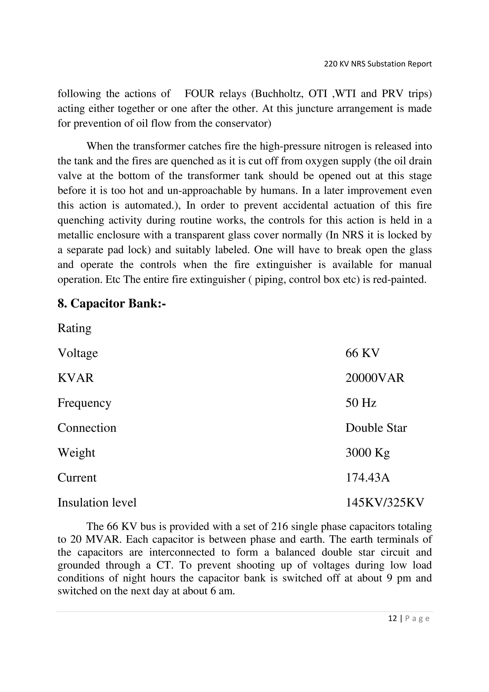 220 66 kv nrs sub report | PDF