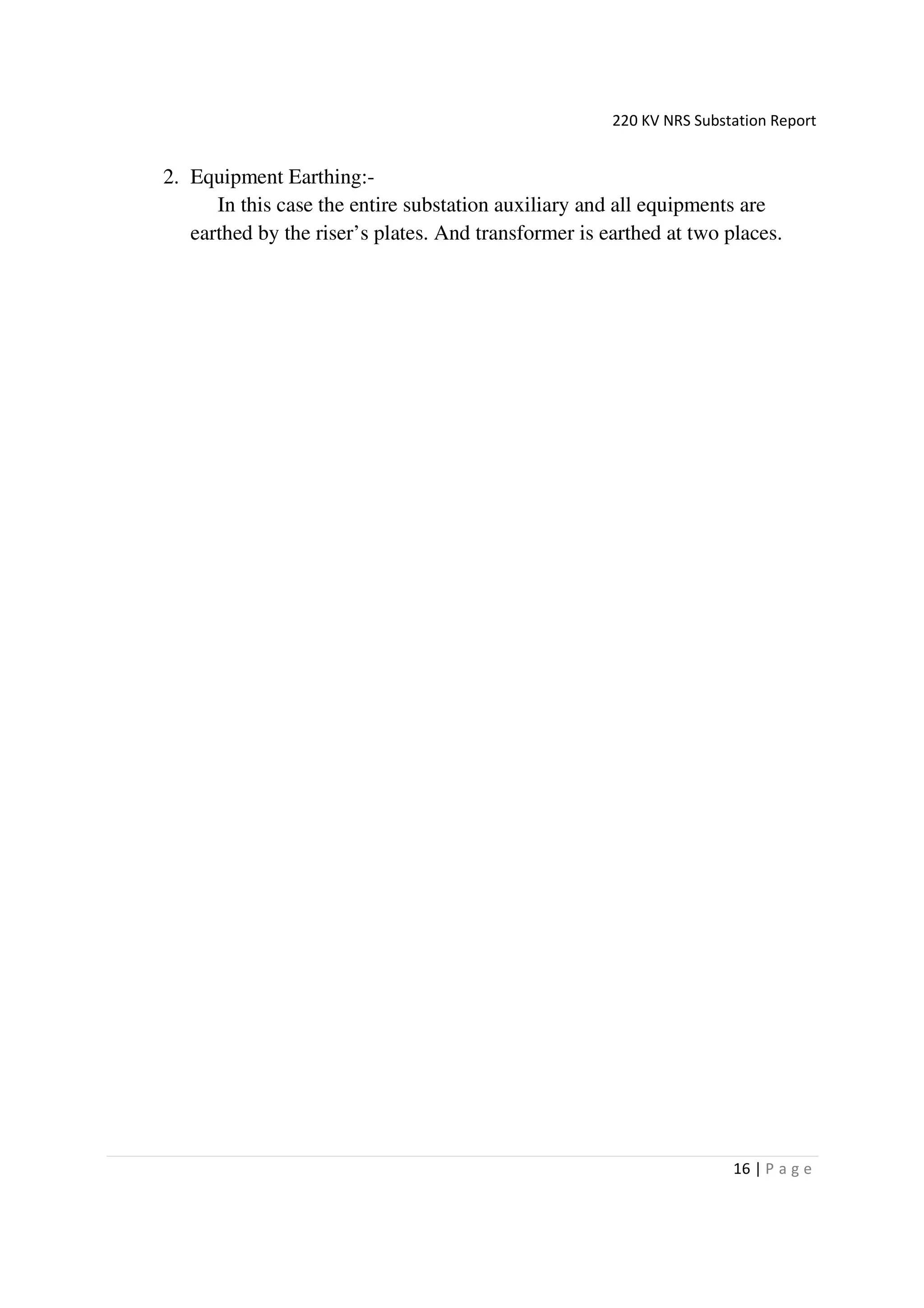 220 66 kv nrs sub report | PDF