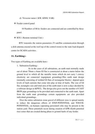 220 66 kv nrs sub report | PDF