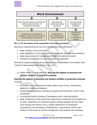 ISO 22000:2018 FSMS manual template (preview) | PDF
