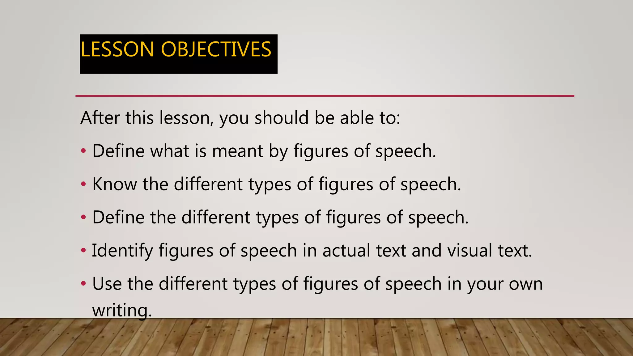 FIGURES OF SPEECH - PRESENTED BY MR TB MHLONGO | PPTX