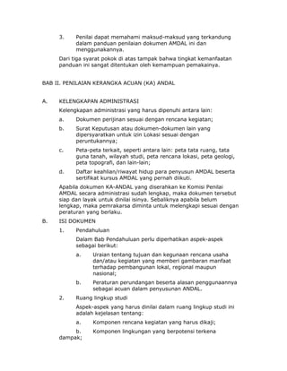 Panduan Penilaian Amdal digunakana untuk praktisi | PDF