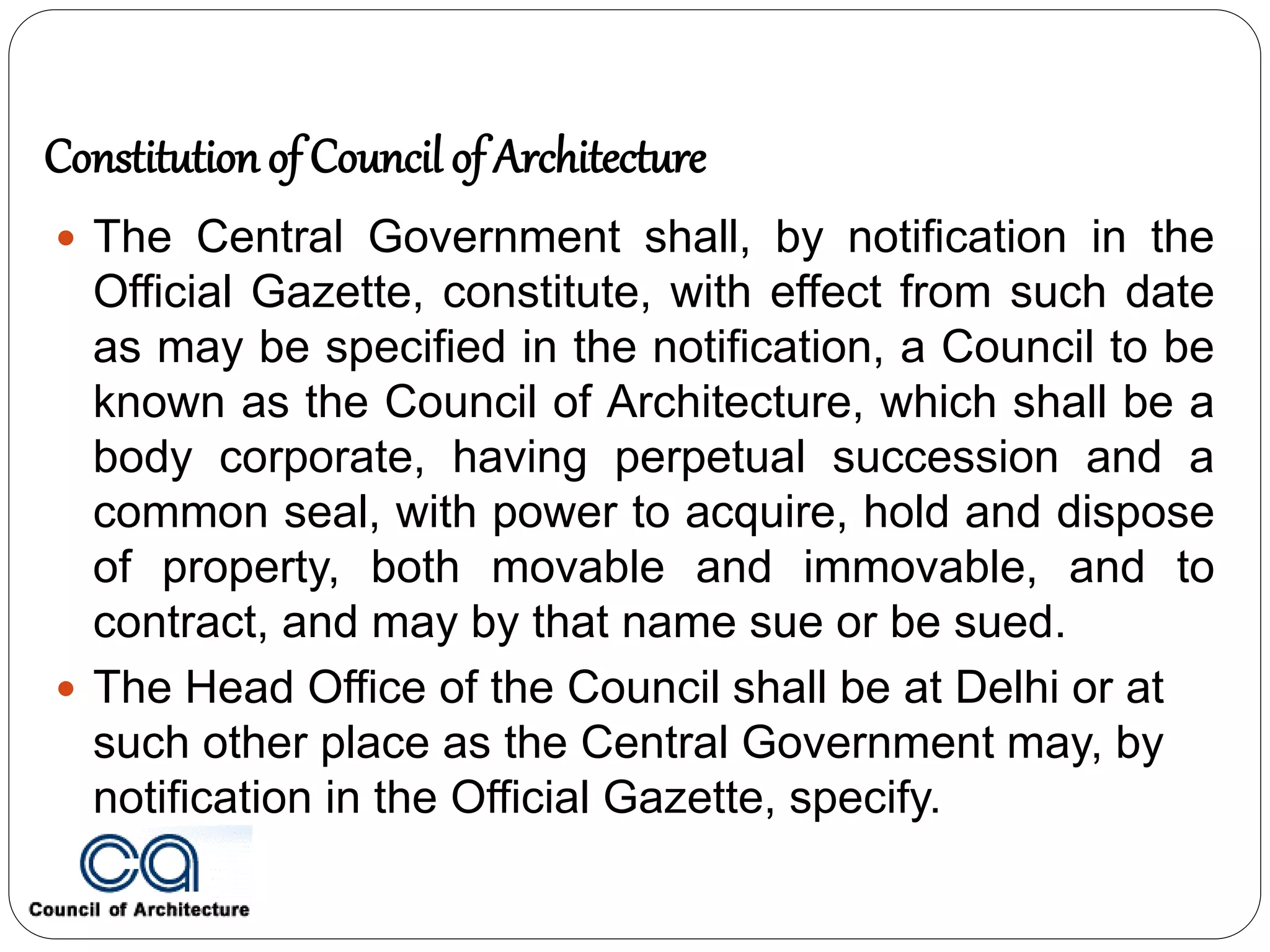 22006361-The-Council-of-Architecture.ppt