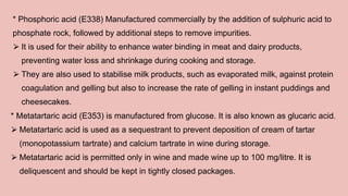 Sequestering agents as food additives ppt | PPTX