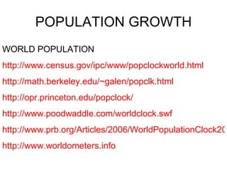 Population Growth Through Time | PPT