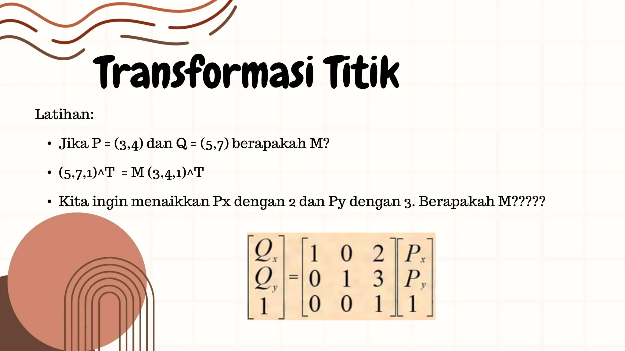 Geometri Transformasi Grafik Komputer Teknik Informatika | PPTX
