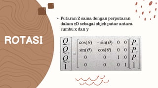 Geometri Transformasi Grafik Komputer Teknik Informatika | PPTX