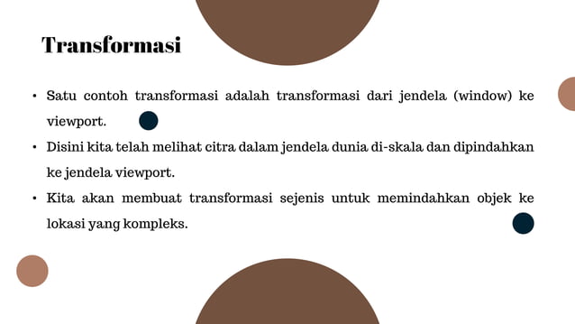Geometri Transformasi Grafik Komputer Teknik Informatika | PPTX