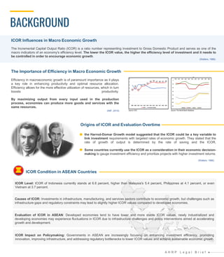 Reducing the Incremental Capital Output Ratio (ICOR) from a legal ...