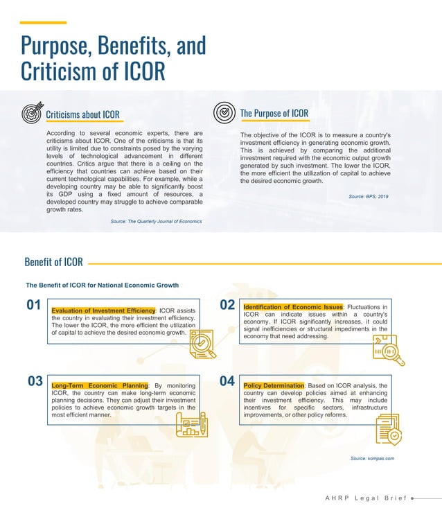 Reducing the Incremental Capital Output Ratio (ICOR) from a legal ...