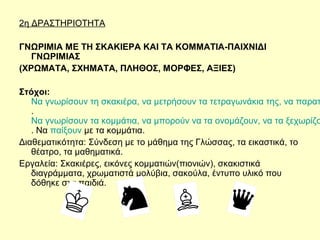 «Μαθαίνω σκάκι – Πρώτη επαφή» για παιδιά Δημοτικού | PPT