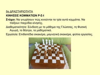 «Μαθαίνω σκάκι – Πρώτη επαφή» για παιδιά Δημοτικού | PPT