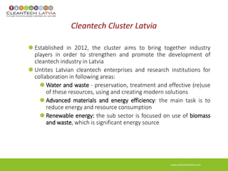 2015.11.30 About Cleantech Latvia by Dina Eglite | PPT