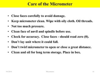 1 Langkah langkah penggunaaan Micrometer | PDF