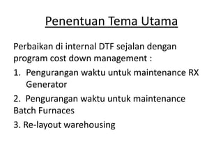 QCC TEMA GANTRI MESIN GENERATOR RX PT DOWA | PPT