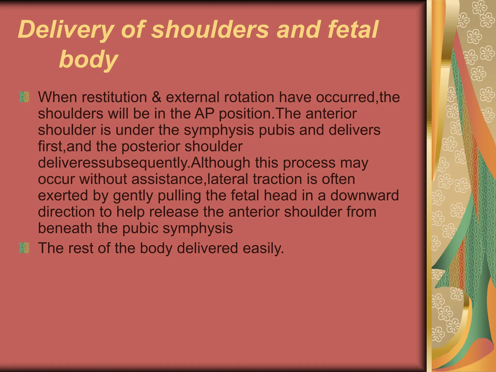 Mechanism of labour | PPT