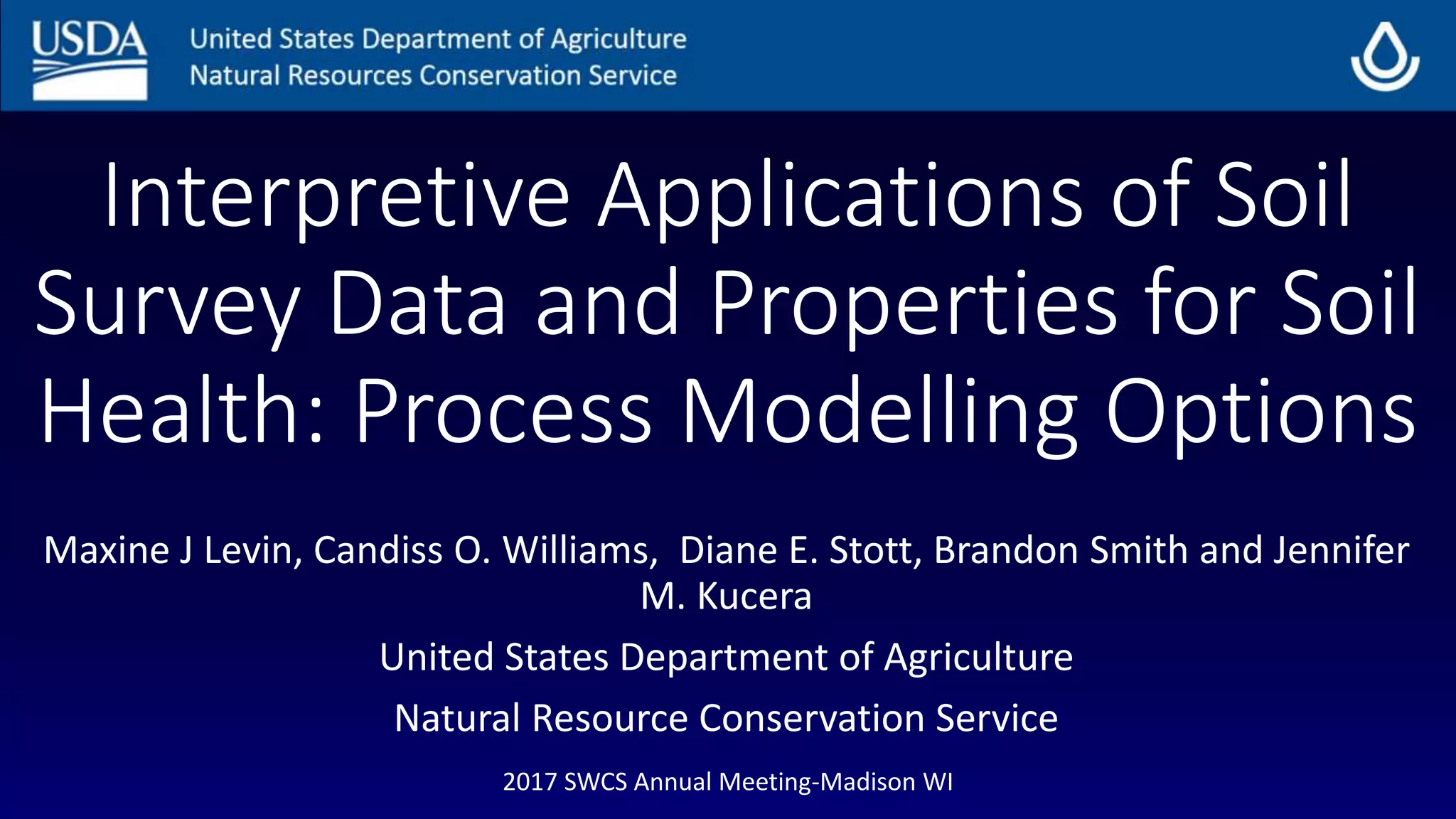 Interpretive Applications of Soil Survey Data | PPTX
