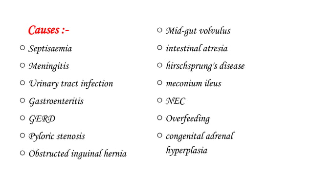 Vomiting in neonates bilious and nonbilious | PPT
