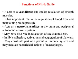 Nitric oxide PPT for educational purpose | PPTX