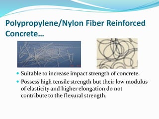 a project on fibre-reinforced-concrete. | PPTX