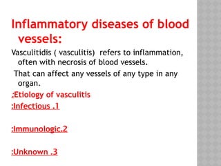 PATHOLOGY OF VASCULAR SYSTEM ( PATHOLOGY ) | PPTX