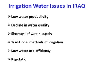 2202 - Water Savings, Yield, and Income Benefits with SRI in Iraq.ppt