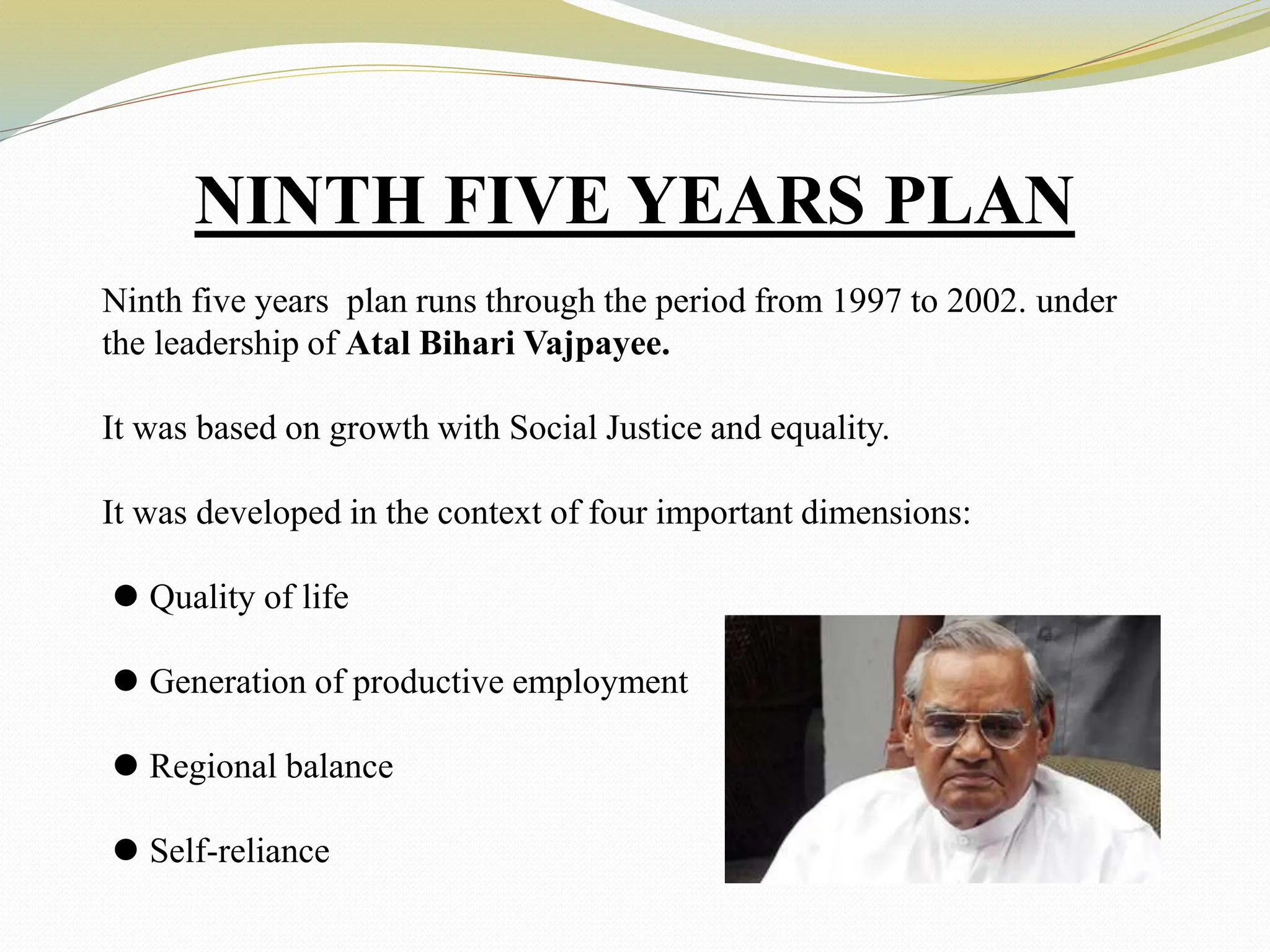 FIVE YEAR PLANS IN INDIA(9 TH AND 10 TH).pptx