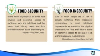 2023 National Nutrition Survey- Food Security Results | PDF