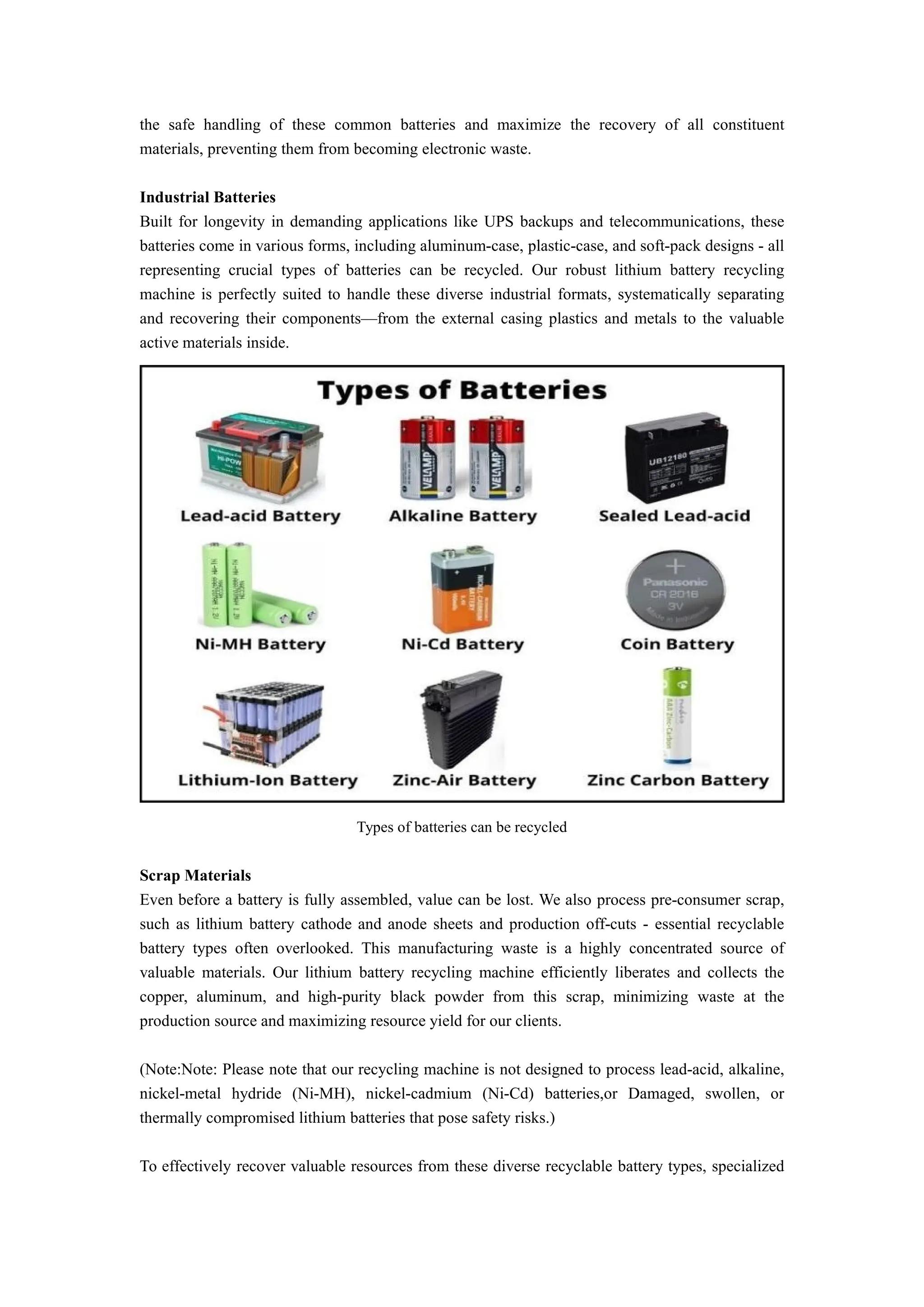 Which Types of Batteries Can Be Recycled? | PDF