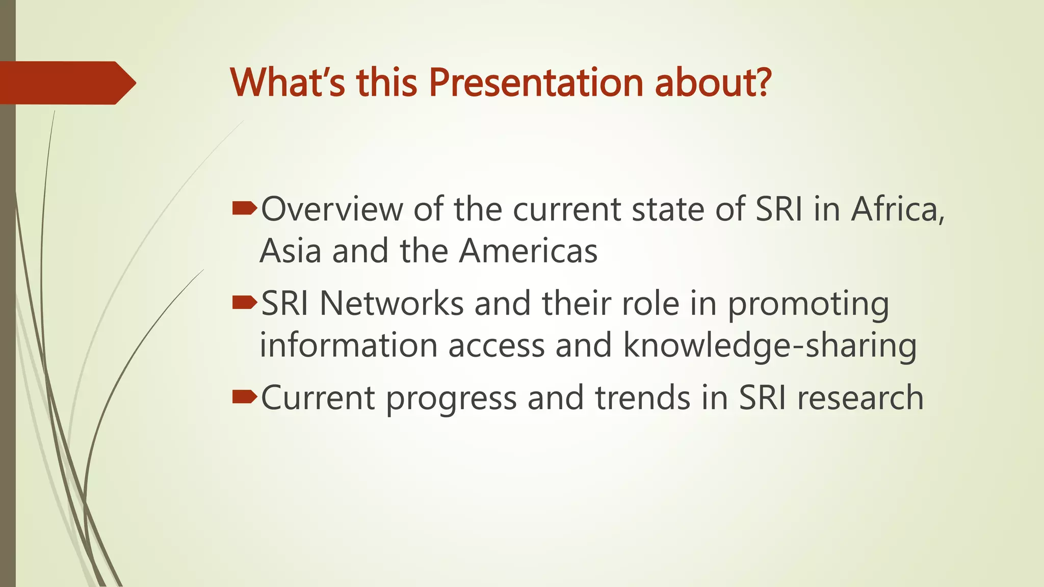 2203 - Overview of System of Rice Intensification SRI Around the World ...