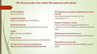 2203 - Overview of System of Rice Intensification SRI Around the World ...