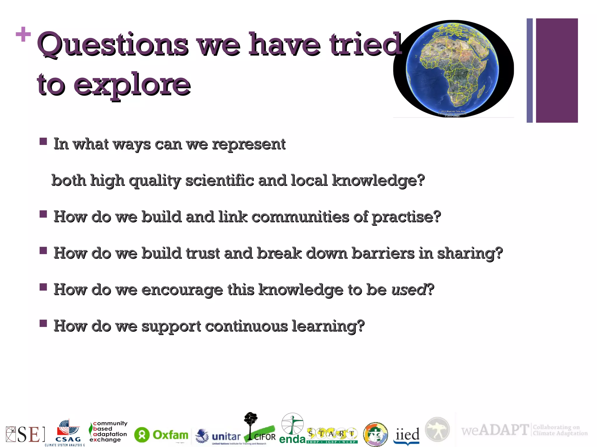 Detailed Introduction to weADAPT | PPT