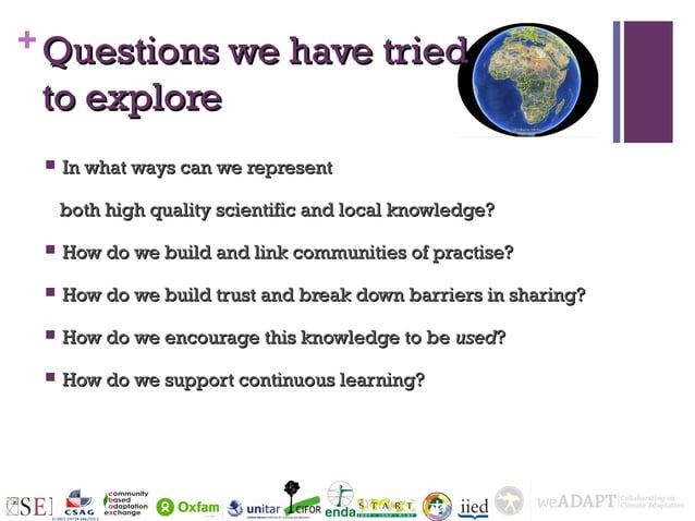 Detailed Introduction to weADAPT | PPT