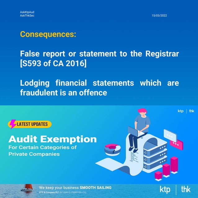 Audit Exemption Malaysia - Part 2 | PPTX | Business Accounting ...