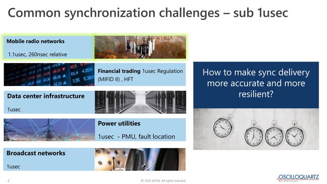 Timing and synchronization for 5G over optical networks | PPT