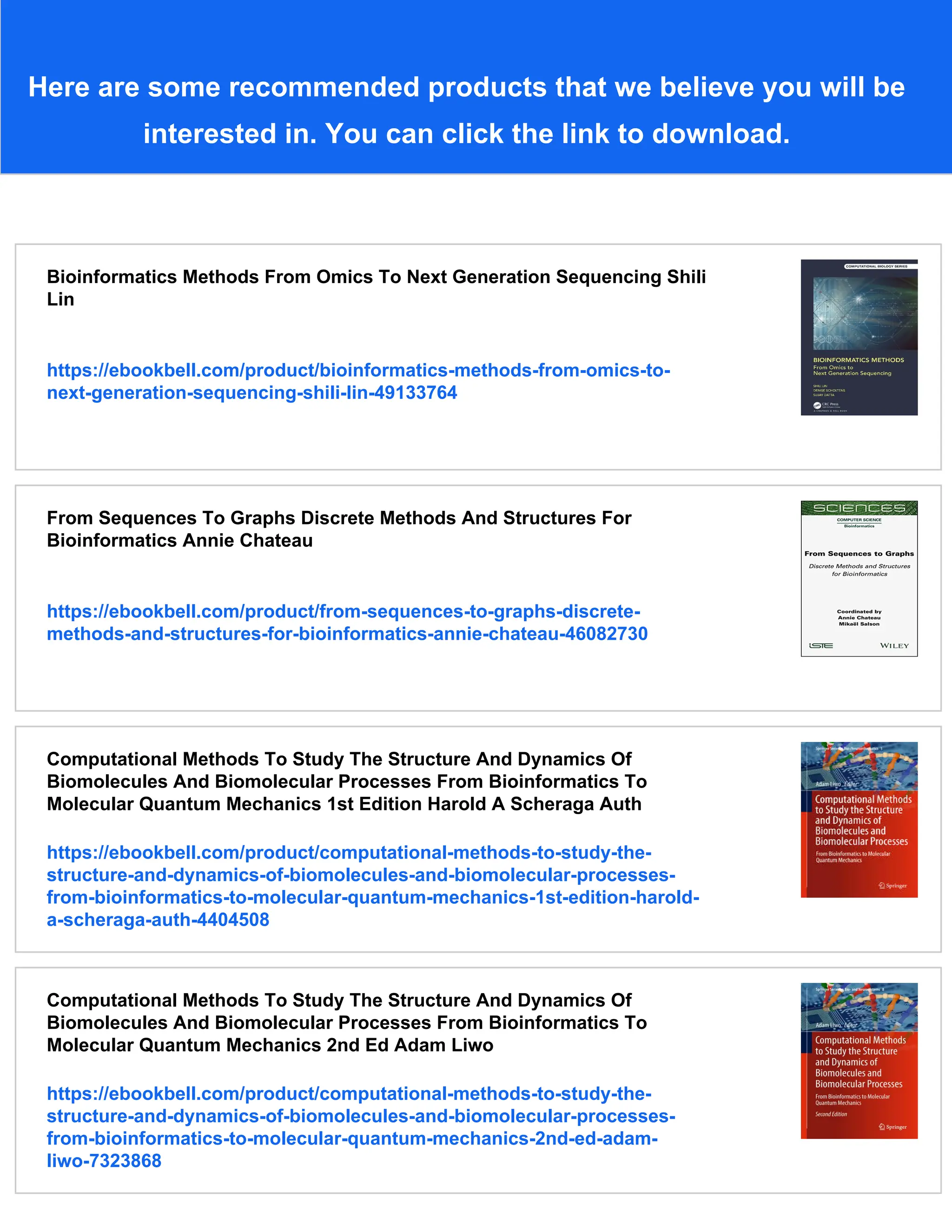 Bioinformatics Methods From Omics To Next Generation Sequencing Sujay ...