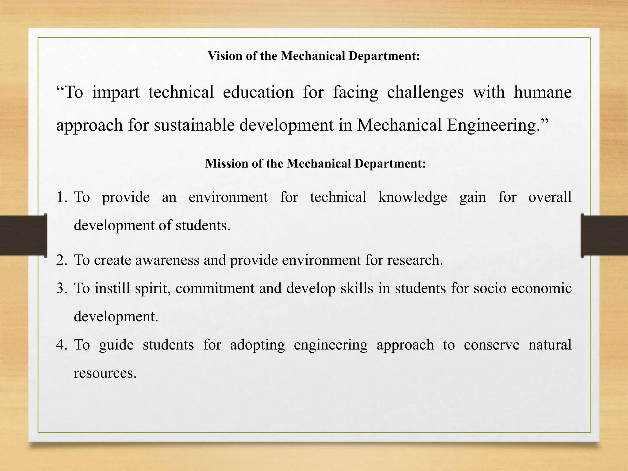 Objective of the workshop will be to create awareness & impart information on rules and ...