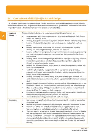 GCSE Art & Design Specification | PDF