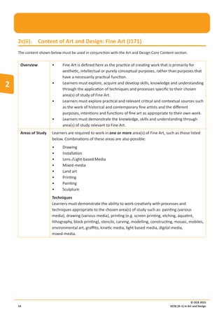 GCSE Art & Design Specification | PDF