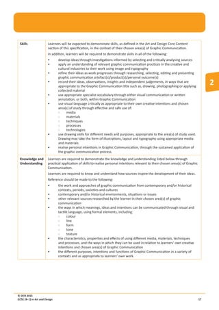 GCSE Art & Design Specification | PDF