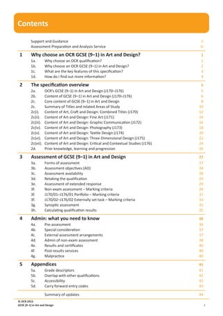 GCSE Art & Design Specification | PDF