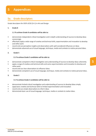 GCSE Art & Design Specification | PDF