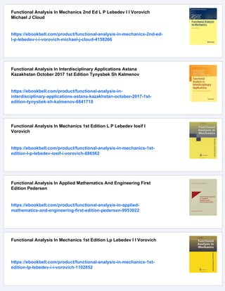 Functional Analysis In Clinical Treatment Peter Sturmey Eds | PDF