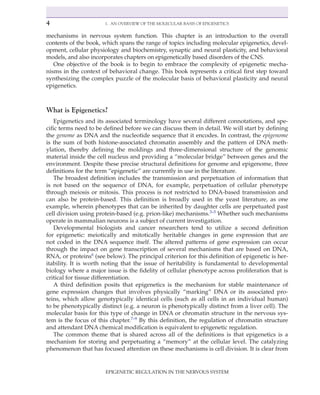 Epigenetic Regulation In The Nervous System Basic Mechanisms And ...